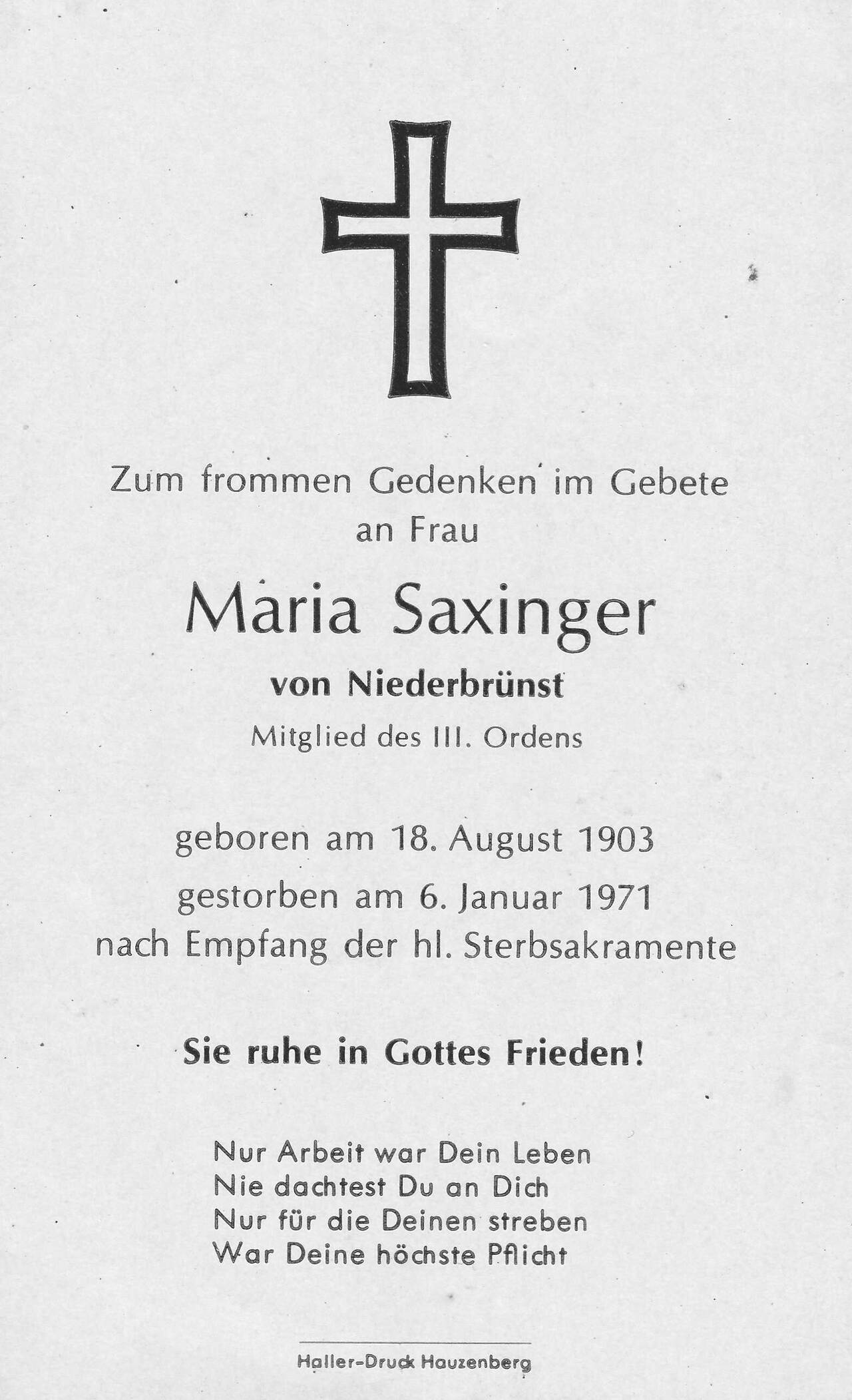 im Gedenken